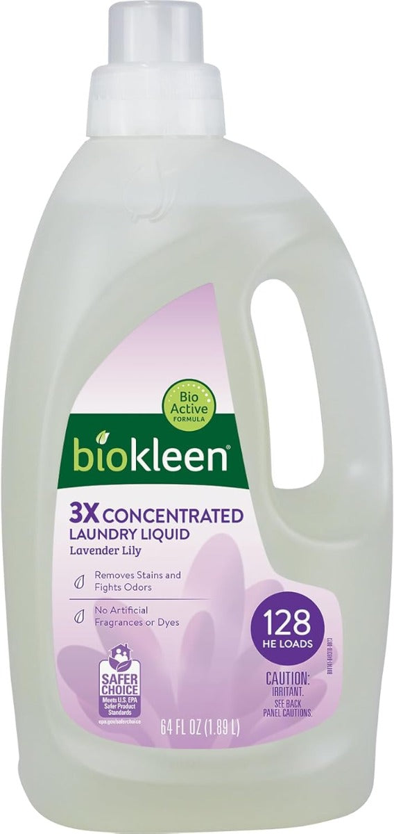 BIO KLEEN: Lavender Lily Laundry Liquid, 64 Oz — No Brand For Less