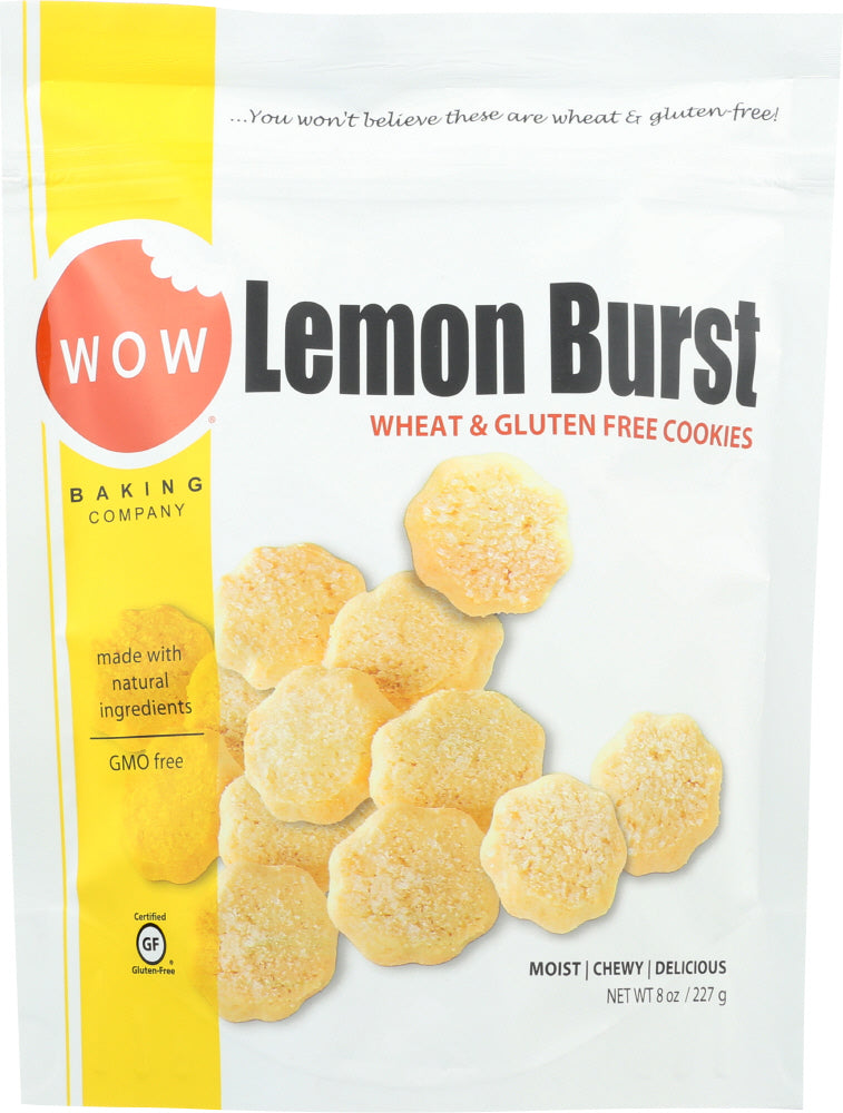 WOW BAKING COMPANY: Cookies Gluten Free Lemon Burst Cookies, 8 oz — No ...