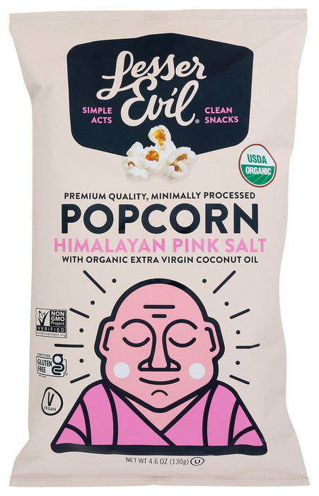 LESSER EVIL: Buddha Bowl Himalayan Pink Popcorn, 5 oz — No Brand For Less